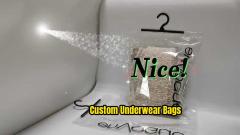 Custom Underwear Packaging Bags Stand Up Zip Lock