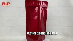 Custom Doypack Ziplock Bags Food Packaging