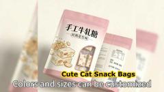 Cute Cat Snack Bags Custom Printing