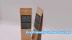 Biodegradable Kraft Coffee Bags Eco Friendly Packaging