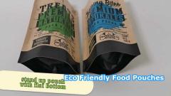 Eco Friendly Kraft Paper Food Pouches