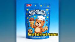Baby Food Pouches Freshness Lock Custom Artwork