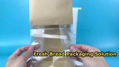 Clear Bread Bags Stand Up Bakery Packaging