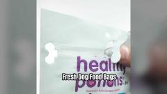 Custom Dog Food Bags With Frosted Window