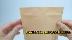 Kraft Paper Bags with Window Food Storage