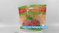Orange Clear Plastic Fruit Packaging Bags