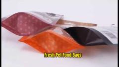 Custom Pet Food Bags Stand Up Zipper Pouches