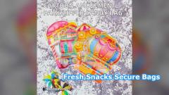 Custom Mylar Stand Up Pouch Zipper Top Snack Bags