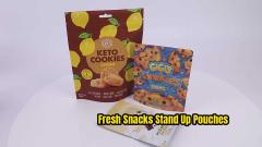 Custom Stand Up Pouches For Snacks