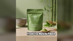 Tea Matcha Pouch Custom Logo Food Grade Zipper