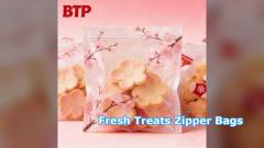 Snack Candy Cookie Bags Moisture Proof Zipper Window