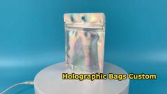 Custom Holographic Foil Packaging Bags