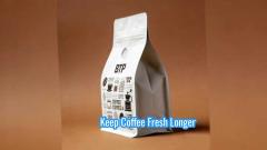 Premium Flat Bottom Coffee Bags with Degassing Valve