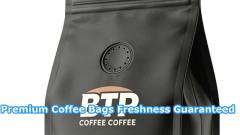 Premium Matte White Coffee Bags with Degassing Valve