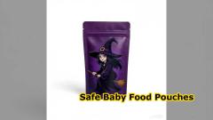 Custom Matte Baby Food Bags Child Resistant