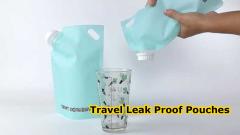 Reusable Drink Pouches Leak Proof Travel Bags