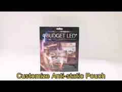 Custom Waterproof ESD Bags Zipped Reusable Packaging