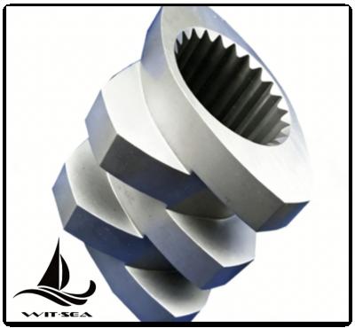 China Nitriding Steel Extruder Screw Elements Twin Screw Extruder Parts for sale