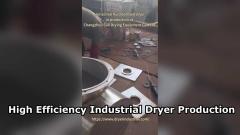 The horizontal fluidized bed dryer ordered by the customer is currently in production.