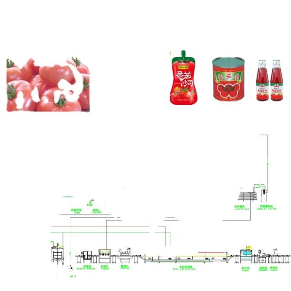 Quality Complete Tomato Processing Plant Small Scale Ketchup Processing Line Tomato for sale
