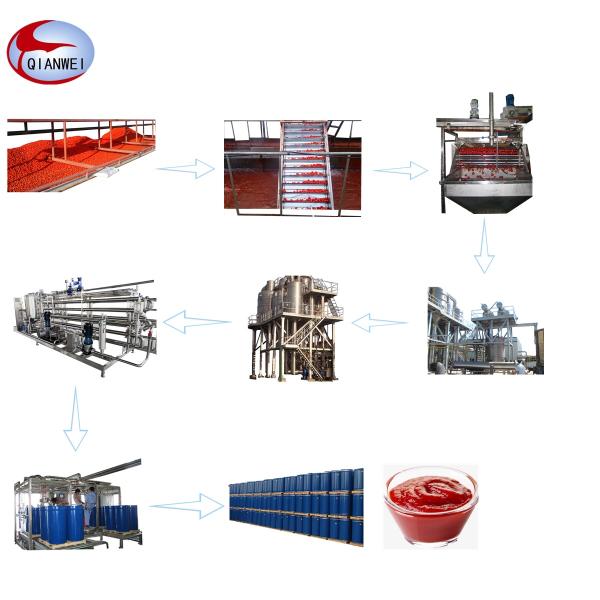 Quality Complete Tomato Processing Plant Small Scale Ketchup Processing Line Tomato for sale