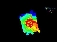 Lidar de coleta de dados espaciais 3D Geosun GS 260P montado em drone