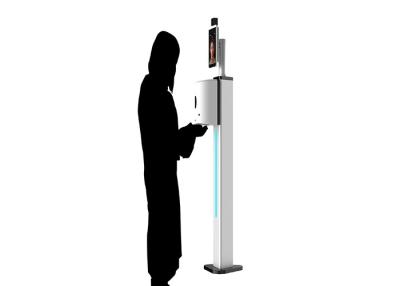 China Quiosco de medición de la temperatura del termómetro del reconocimiento de cara de Digitaces en venta