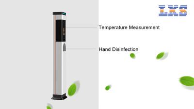 China No reconocimiento de cara de la desinfección de la mano del quiosco del control de la temperatura del contacto todo en uno en venta
