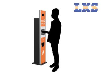 China Temperatura del reconocimiento de cara del termómetro de la frente del grado médico del piso del soporte en venta