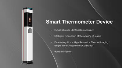 중국 Mask Identify DC12V Automatic Hand Sanitizer Dispenser With Thermometer 판매용