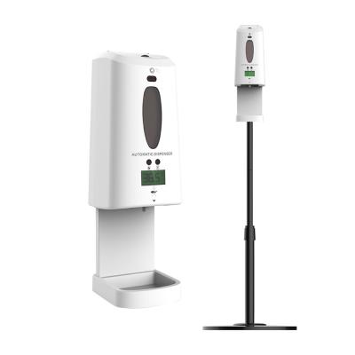 China Dispensador infrarrojo 1300ml del desinfectante de la mano del termómetro de DC6V en venta