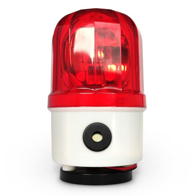 12V Waterproof Red Warning Light Rotary Alarming LED