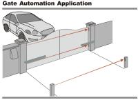 China Barrier Gate Wireless Infrared Photocell Gate Sensor Sunlight Resistant 30m for sale