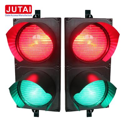 China JD112HF-C 100mm Red Green LED Traffic Signal Light with OSRAM High Power LED, Fresnel Lens and IP65 for Parking Barrier Gate Vehicle Entrance and Access Control for sale