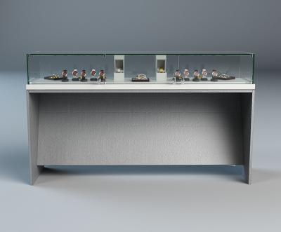 China Watch shop display showcase design showroom glass store display counter cabinet design for sale