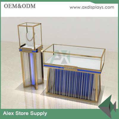 China Jewelry shop showcase wooden furniture showcase China supplier glass display cabinet for sale