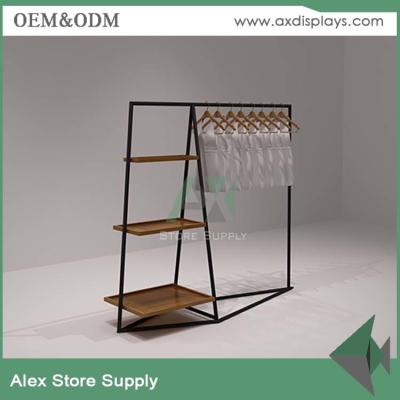 China Clothing display ideas rack red metal display cabinet commercial clothing display showcase for sale