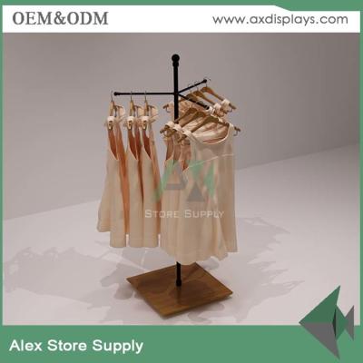 China Women clothes display showcase wooden display clothes shop furniture display cabinet metal hardware fitting for sale