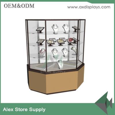 China Customized wood and metal jewelry display counter jewelry equipment used for shop for sale