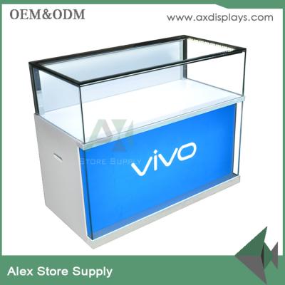 China Cell phone display showcase mobile counter design phone display showcase wholesaler for sale