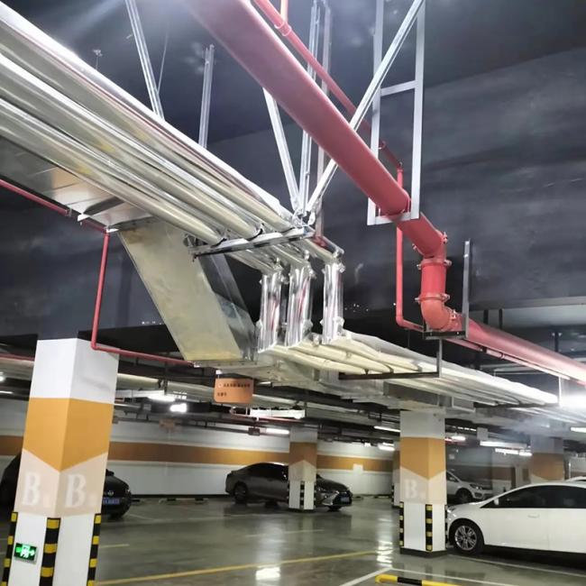 Customized Aluminum Alloy Seismic Bracket installed in building construction