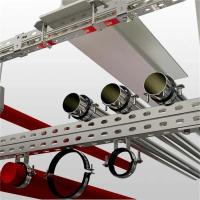 Quality Thickness 1.5mm - 2.7mm Stainless Steel Suspension Seismic Bracket For Piping for sale