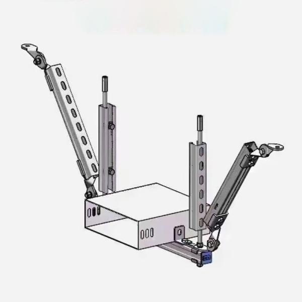 Quality Sturdy Seismic Support For Cable Tray Bolted Installation Seismic Pipe Bracing for sale