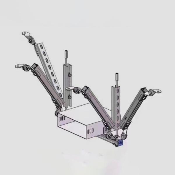 Quality Sturdy Seismic Support For Cable Tray Bolted Installation Seismic Pipe Bracing for sale