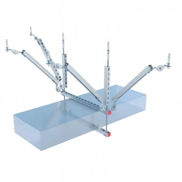Quality ISO9001 Earthquake Seismic Brace Bracket Galvanized Seismic Brace For Corrosion Resistance for sale