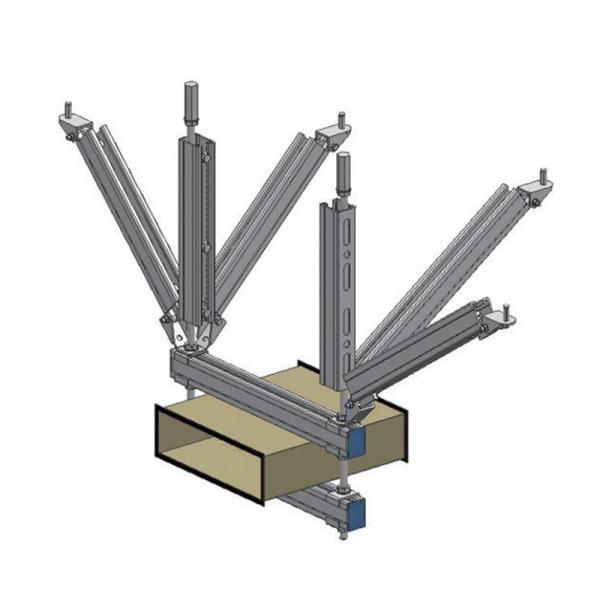 Quality Silver Anodized Duct Seismic Bracing Fire And Earthquake Resistance / Seismic Bracket for sale