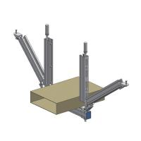 Quality Heavy Duty Bolted Tremor Fence Post Seismic Brace For Pipe Silver Aluminum Alloy for sale