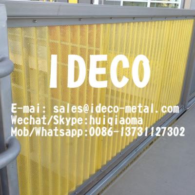 Китай Aluminum Corrugated Perforated Sheet Metal for Roofs/Ceilings, Decorative Curved/Ribbed Perforated Screen продается