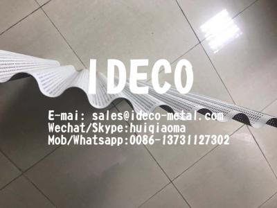 Китай Stainless Steel or Aluminum Arch/Wavy/Corrugated Perforated Metal Screen for Architectural Facade Wall Claddings продается
