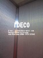 China Elevator Decorative Wire Mesh, Elevator Wall Cladding Mesh, Channel Woven Metal Elevator Panel for sale